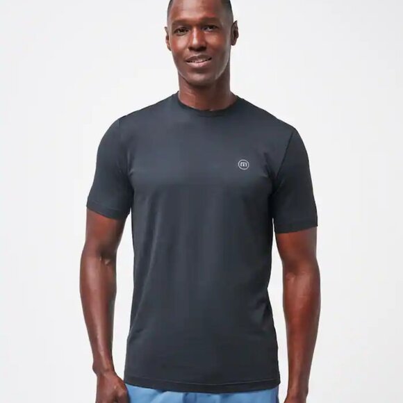 Travis Mathew | Shirts | Nwt Travis Mathew Black Scenic Vista Active ...